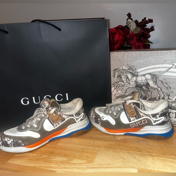 Gucci | Shoes | Gucci Mens 8 Tejus Lux Calf Sneakers Authentic Size 6 ...